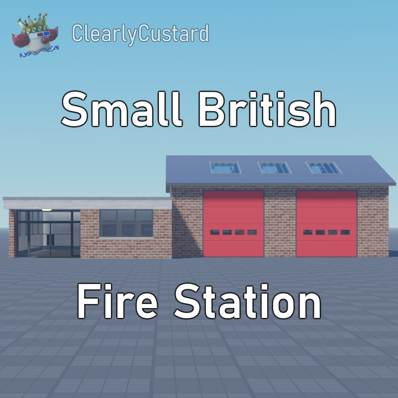 Small British Fire Station with interior – Clearly Development