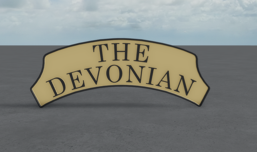 The Devonian GWR Headboard – Clearly Development