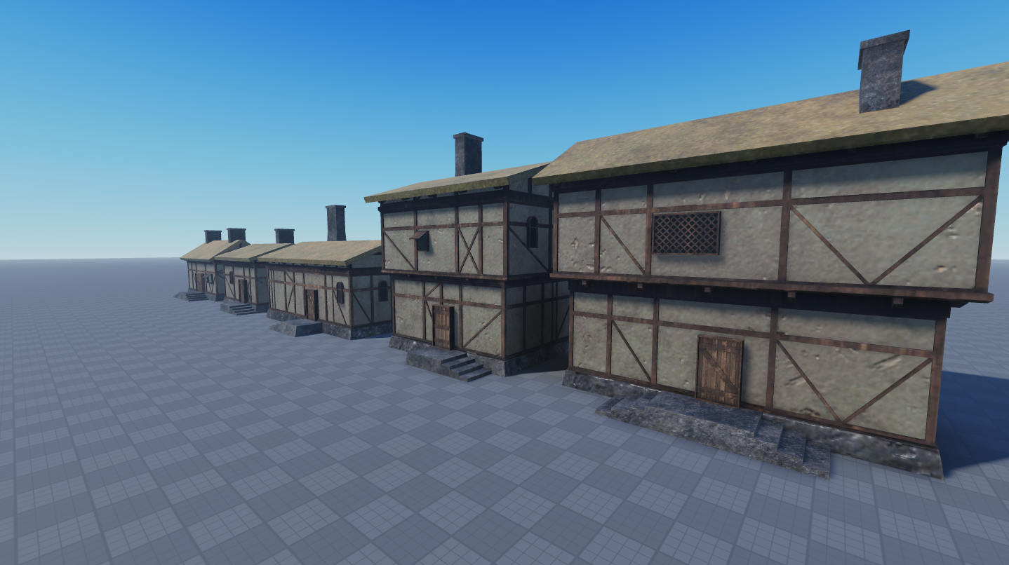 Textured Medieval Village Houses Pack – Clearly Development