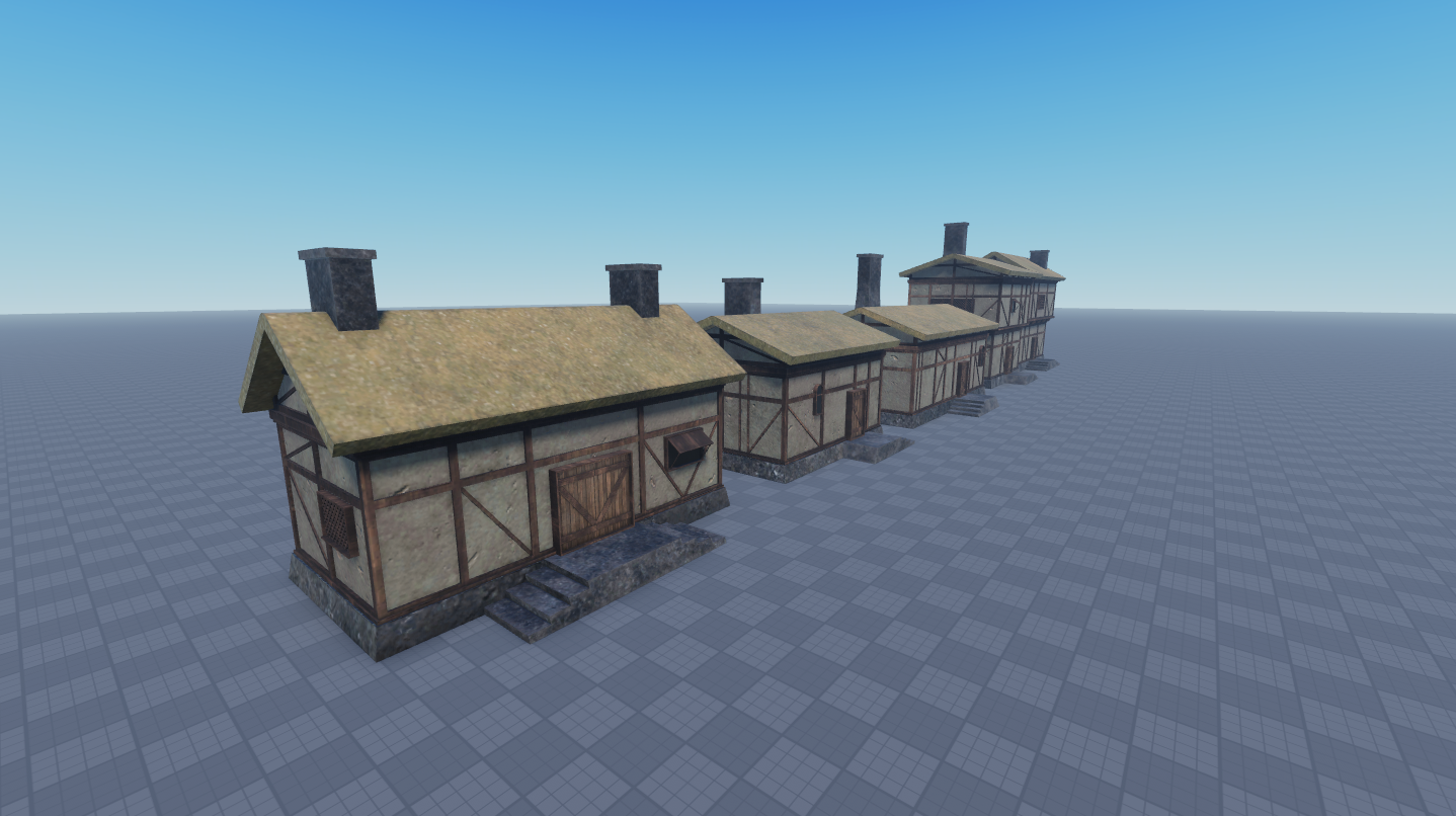 Textured Medieval Village Houses Pack – Clearly Development