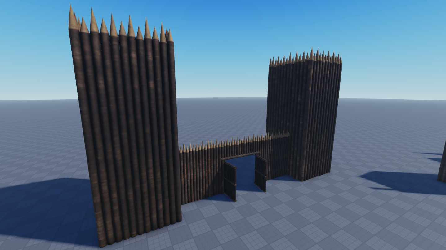 Textured Medieval Palisade Wooden Fort Pack – Clearly Development