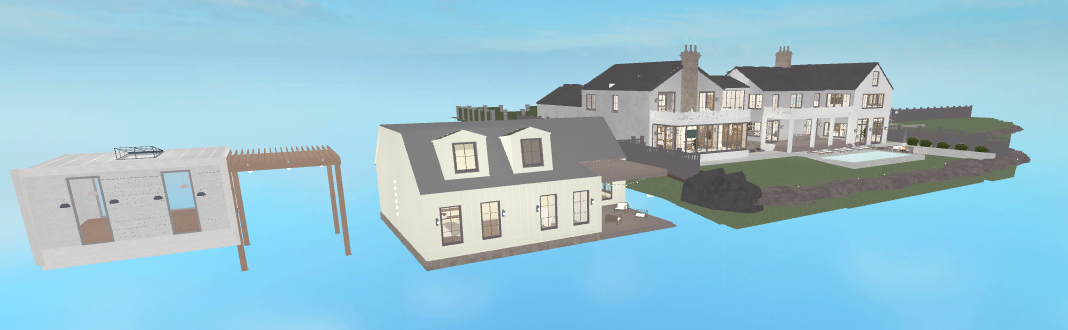 Modern houses, a pack of 3. – Clearly Development