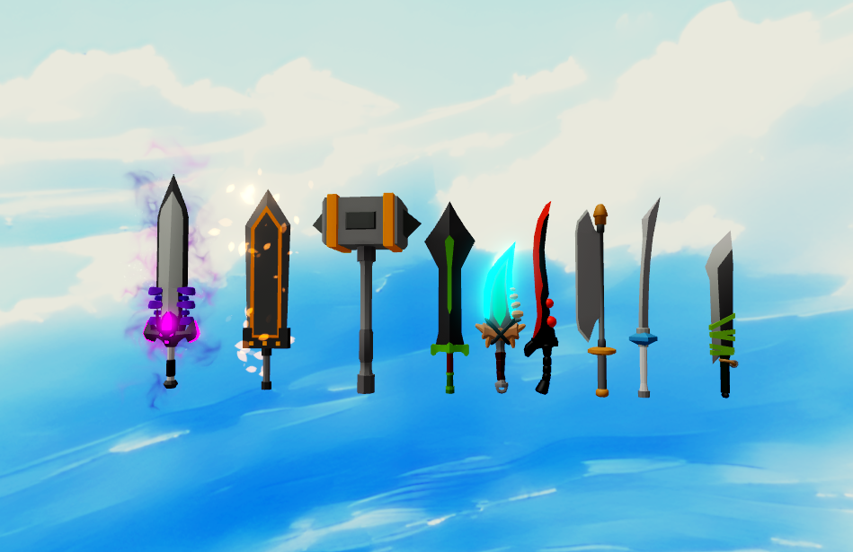 Low Poly Sword Pack – 24 – Clearly Development
