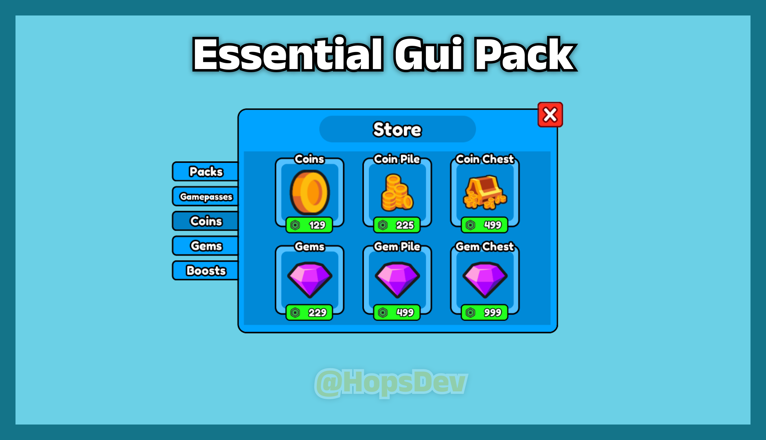 Essential Gui Pack – Clearly Development