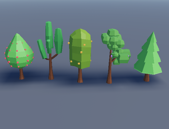 Low Poly Tree Pack – Clearly Development