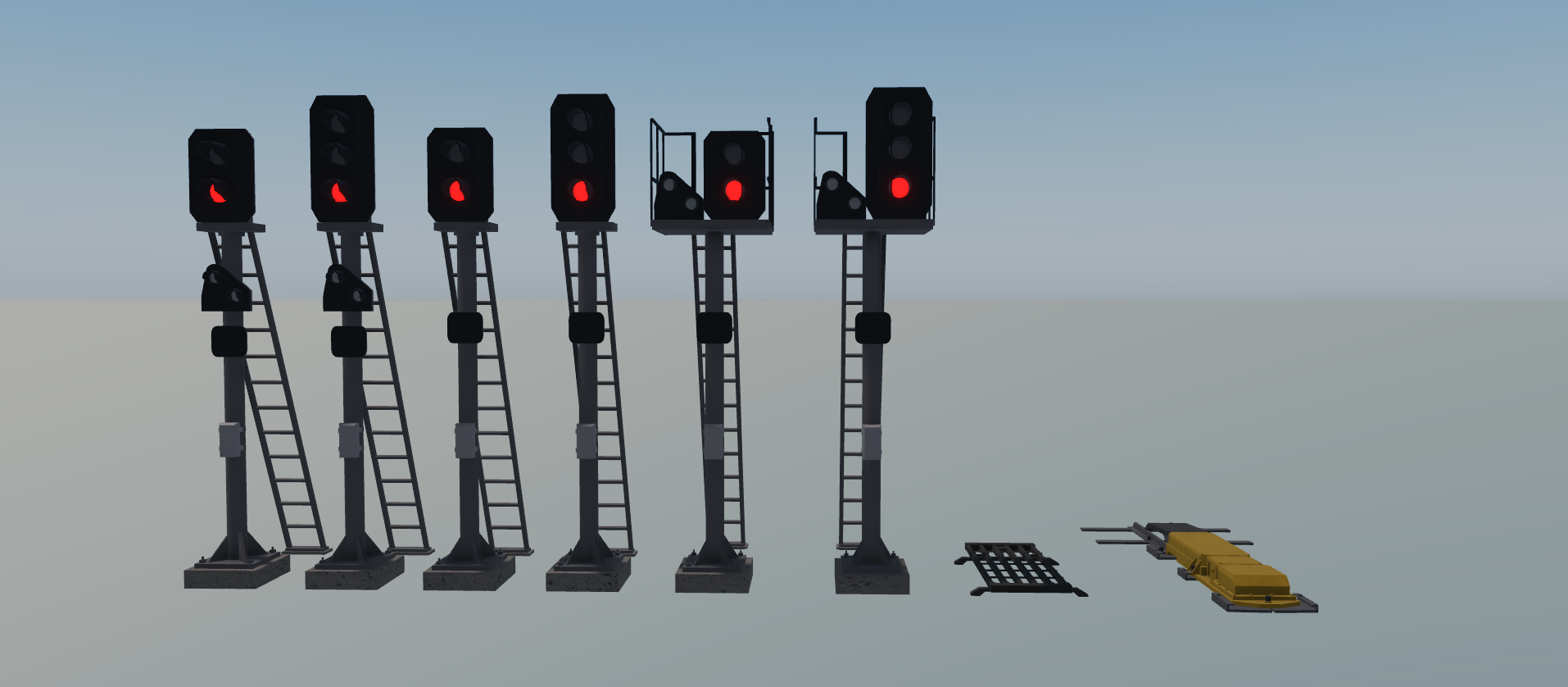 British Railway Signal Pack With AWS and TPWS Grids. – Clearly Development