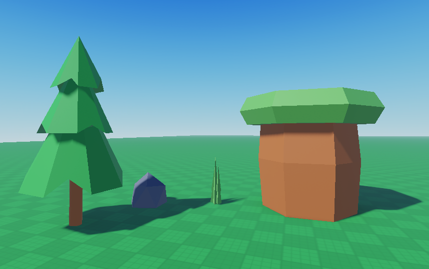 Low poly asset pack for Roblox – Clearly Development