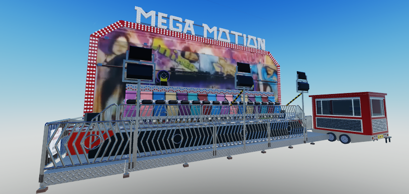 Miami Mega Motion funfair ride – Clearly Development