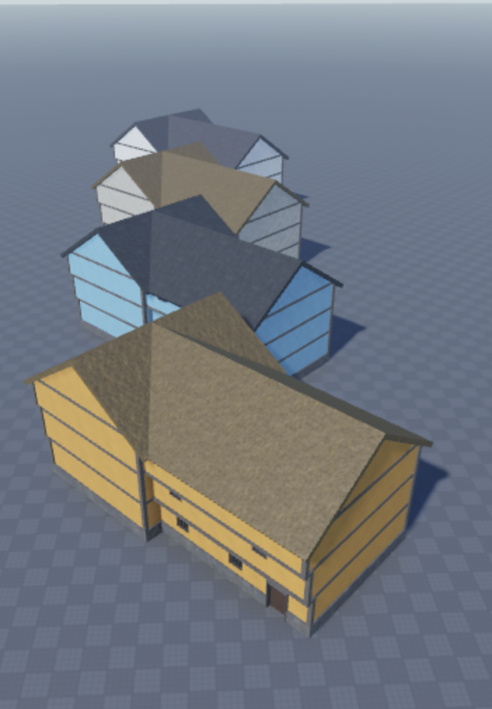 Medieval Townhouses Pack – Low Poly, Customisable – Clearly Development