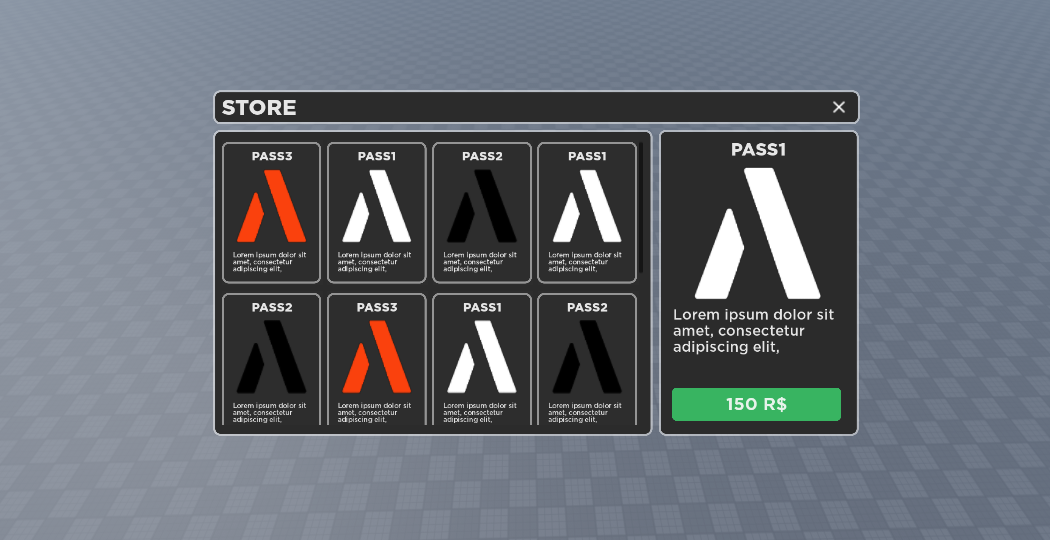 Store Interface UI System V2 – Clearly Development