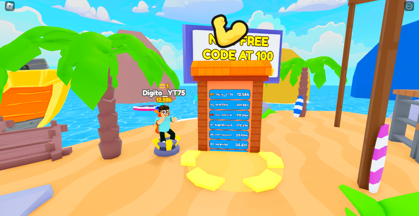 Muscle Training Simulator ROBLOX FRONT PAGE GAME – Clearly Development