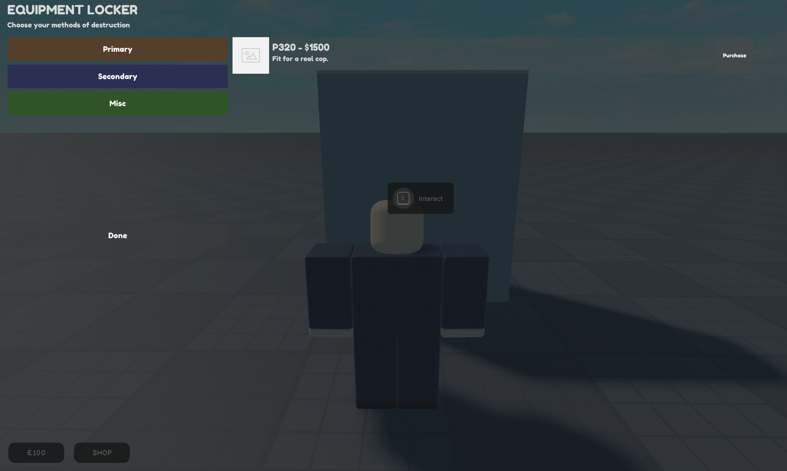 Equipment Locker – Clearly Development