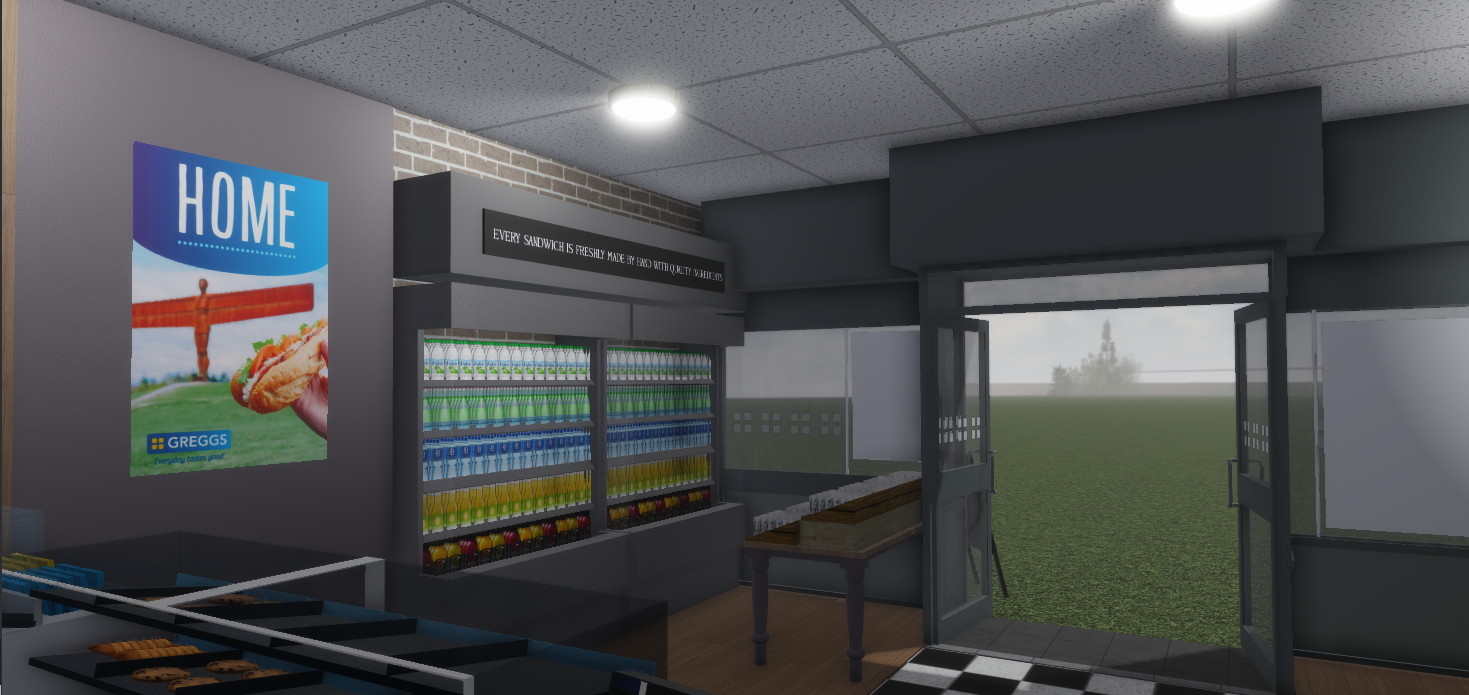Realistic Greggs Store UK – INTERIOR – Clearly Development