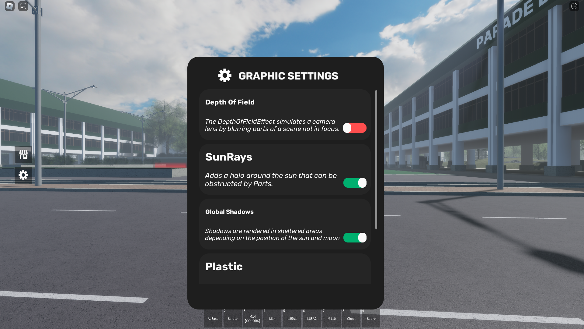 Settings/Shop UI – Clearly Development
