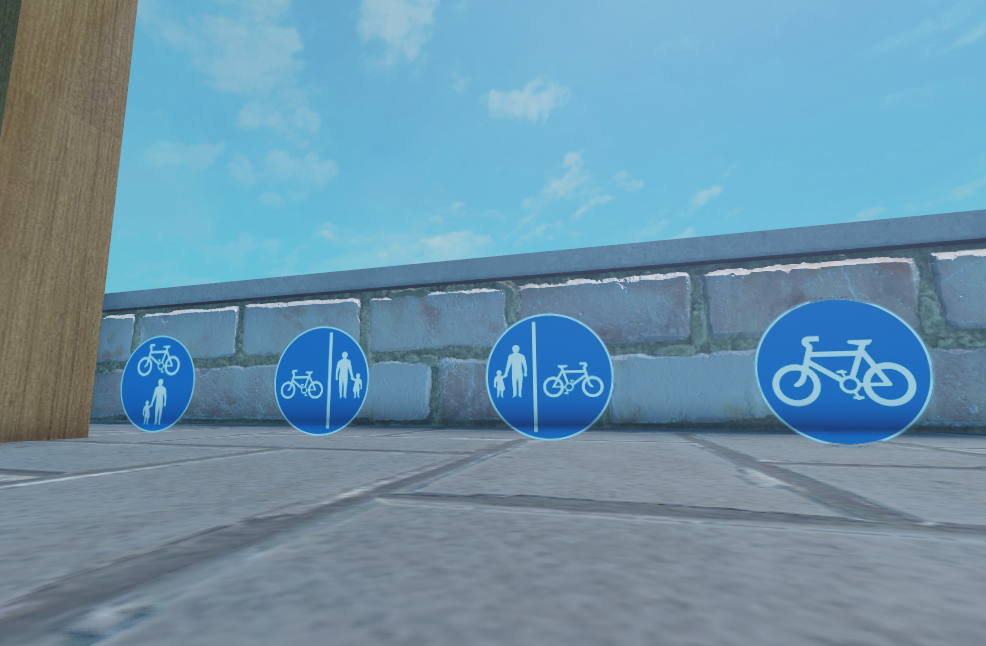 UK Outdoor Pavement Path Walkway Bollards – Including Extra Cycle Path Bollards and Signs ...