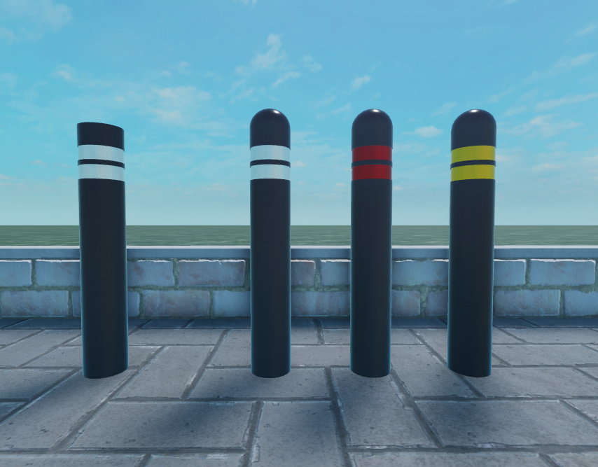 UK Outdoor Pavement Path Walkway Bollards – Including Extra Cycle Path Bollards and Signs ...