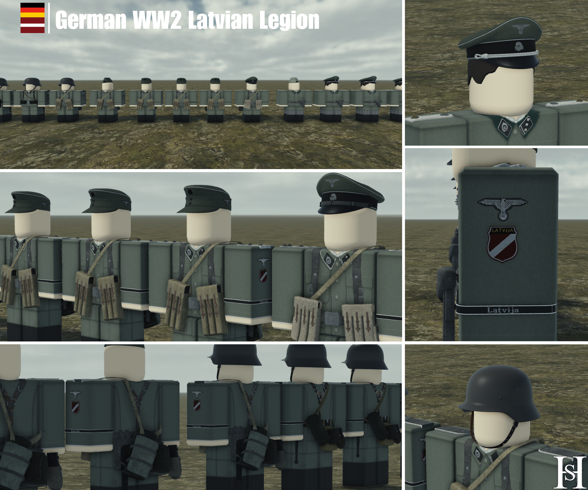 German WW2 Latvian Legion Uniform Set – Clearly Development
