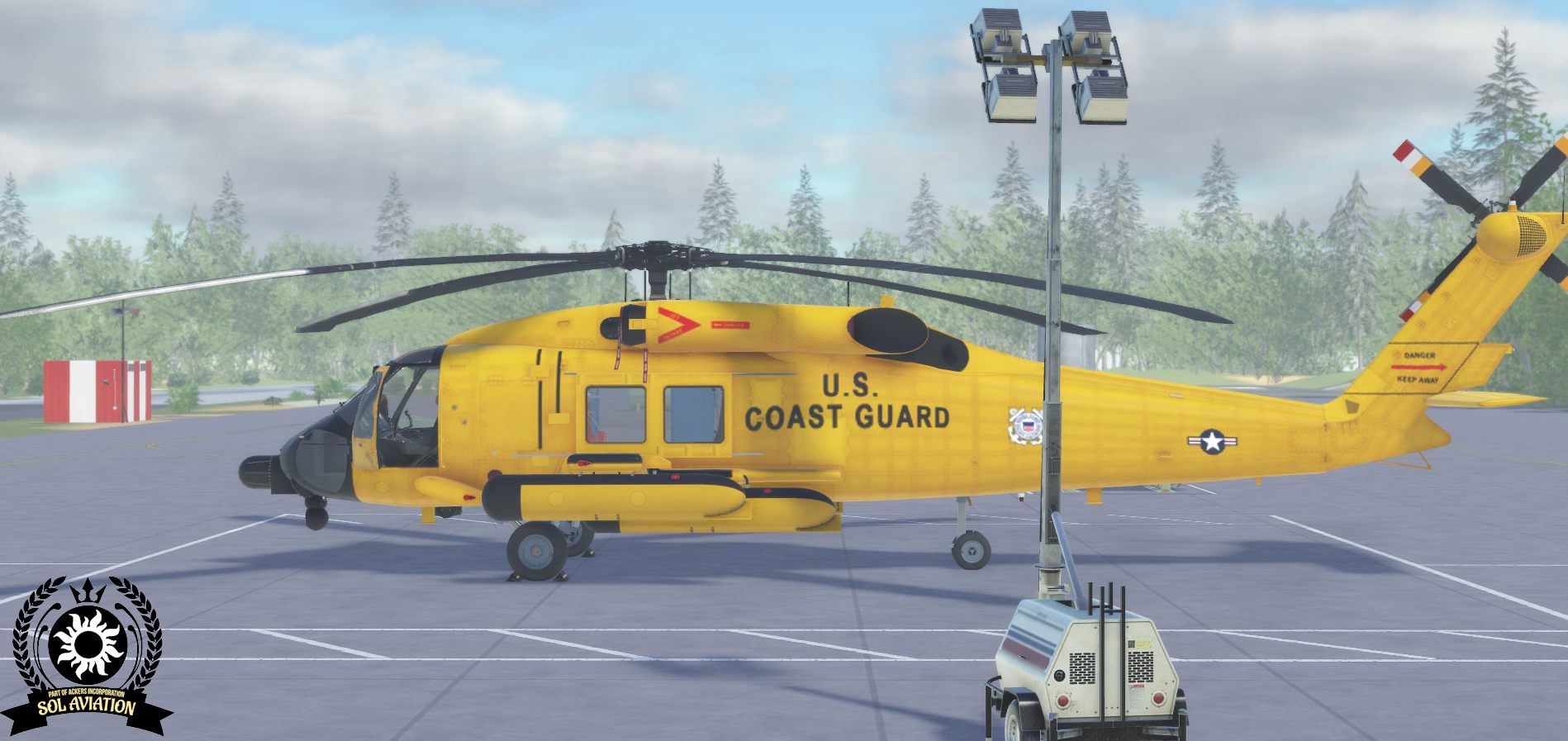 [USA] Sikorsky MH-60T Jayhawk (USCG – Yellow) V2 – Clearly Development