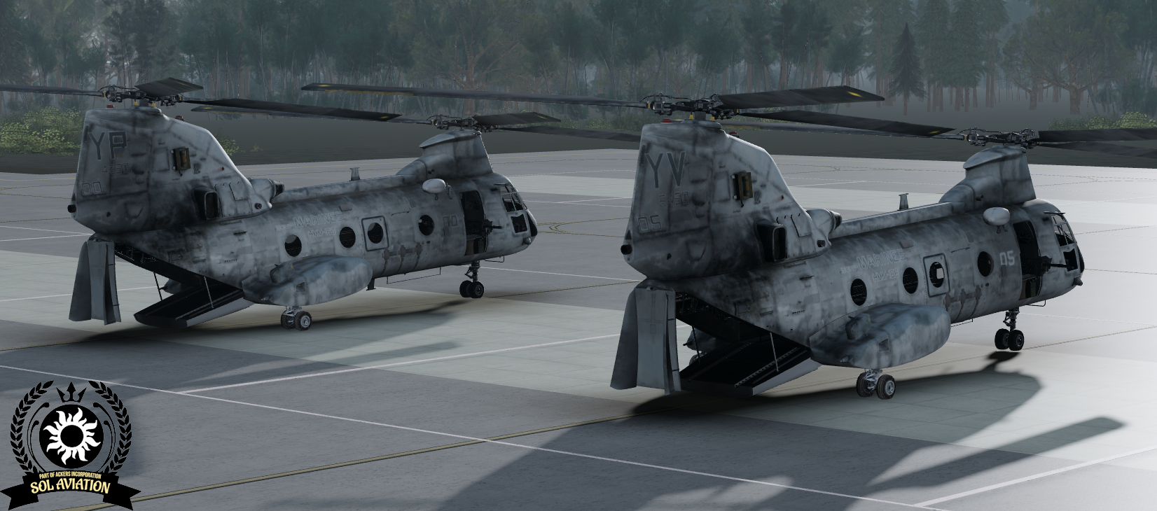 [FREE] [USA] Boeing Vertol CH-46 Sea Knight (USMC) Pack V1 – Clearly Development