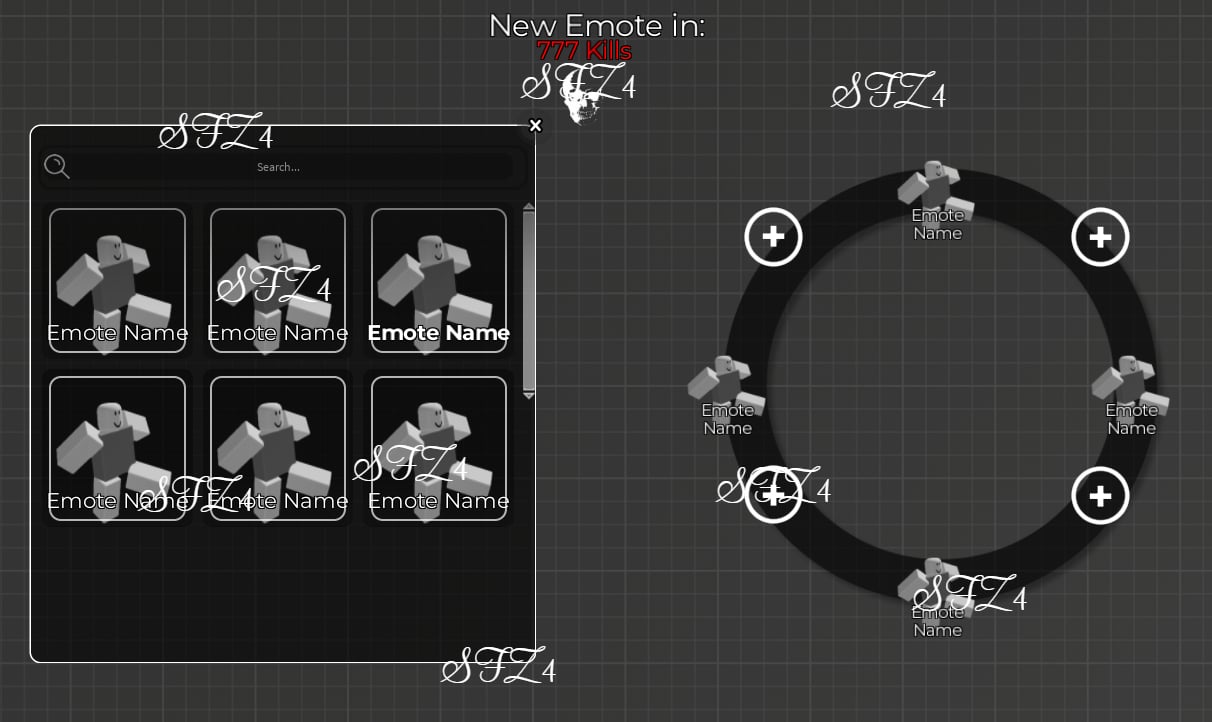 Emote Wheel UI – Clearly Development