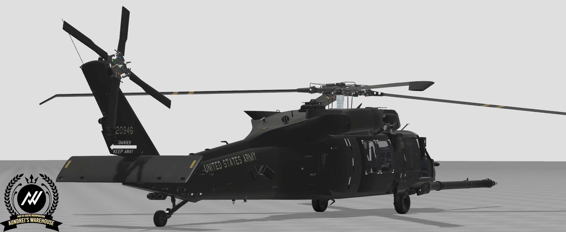 [AW] Sikorsky MH-60M Non-Interactive (US Army) V1 – Clearly Development