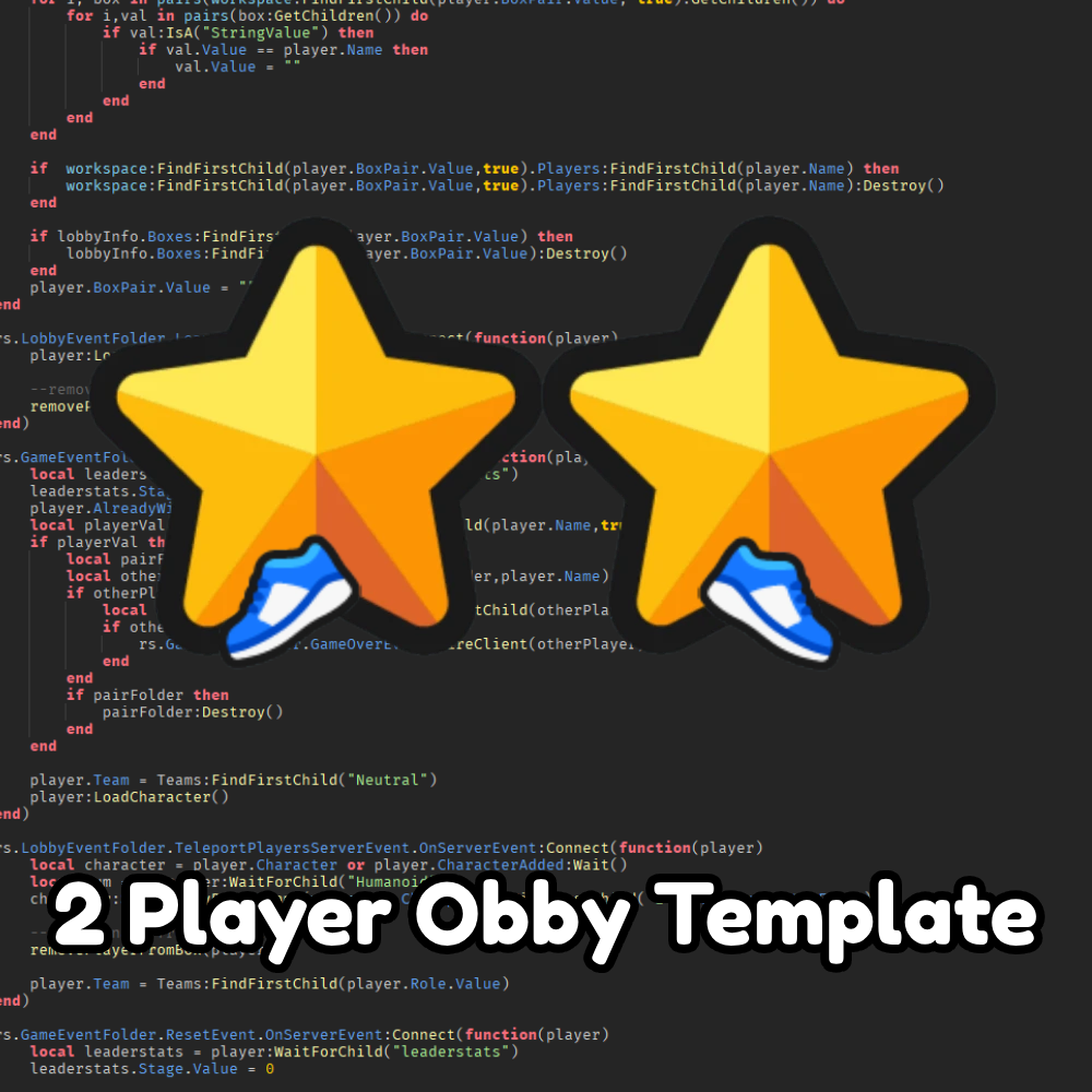 2 Player Obby Template – Clearly Development