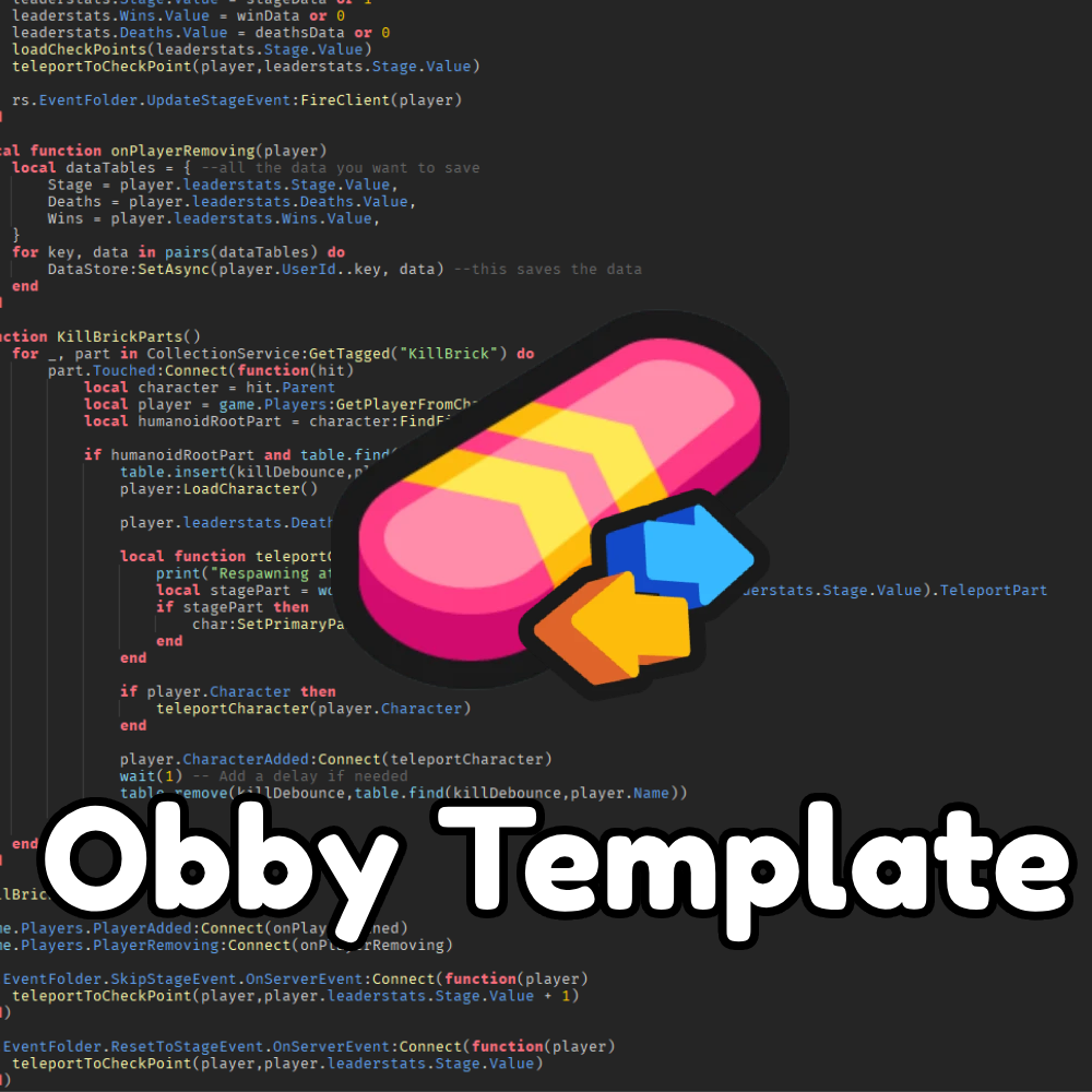 Obby Template Clearly Development