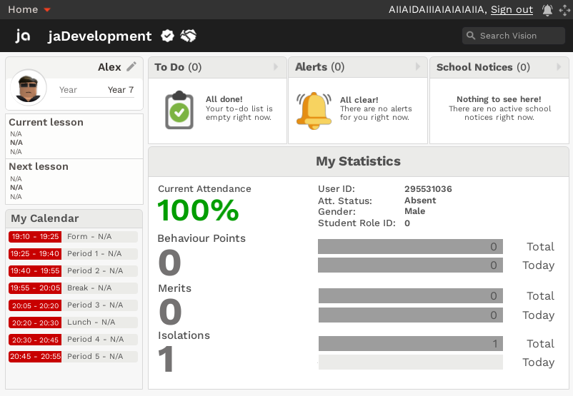 jaDevelopment Vision Education MIS – Clearly Development