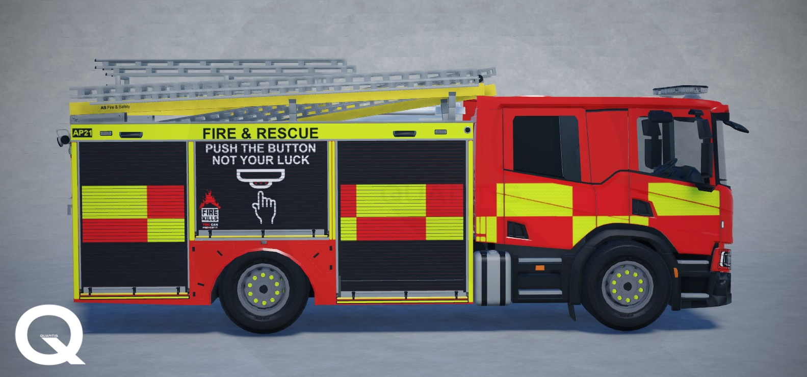 UK Fire Scania P320 Fire Engine – Clearly Development