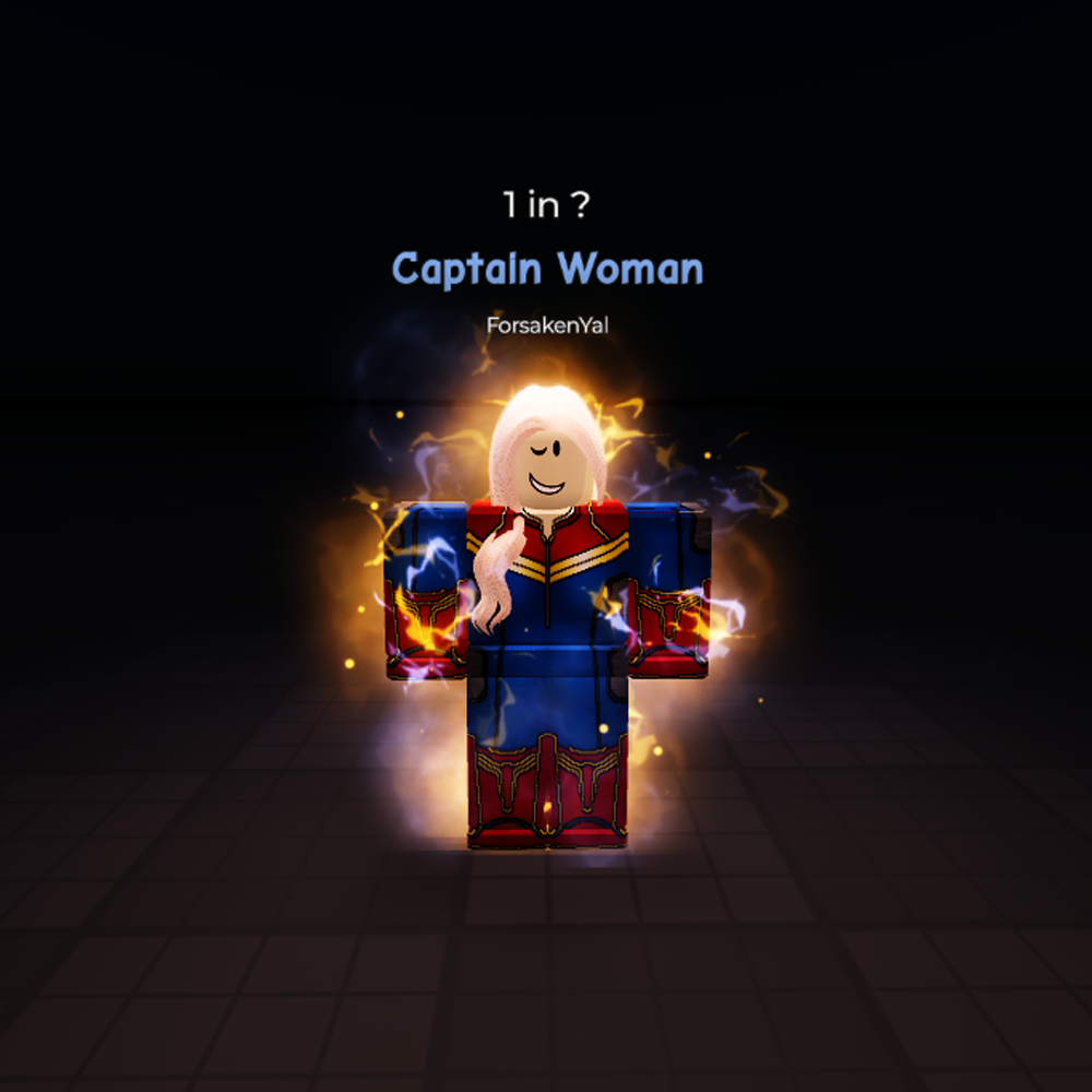 Roblox Captain Woman – Costume Aura (RNG game assets) – Clearly Development