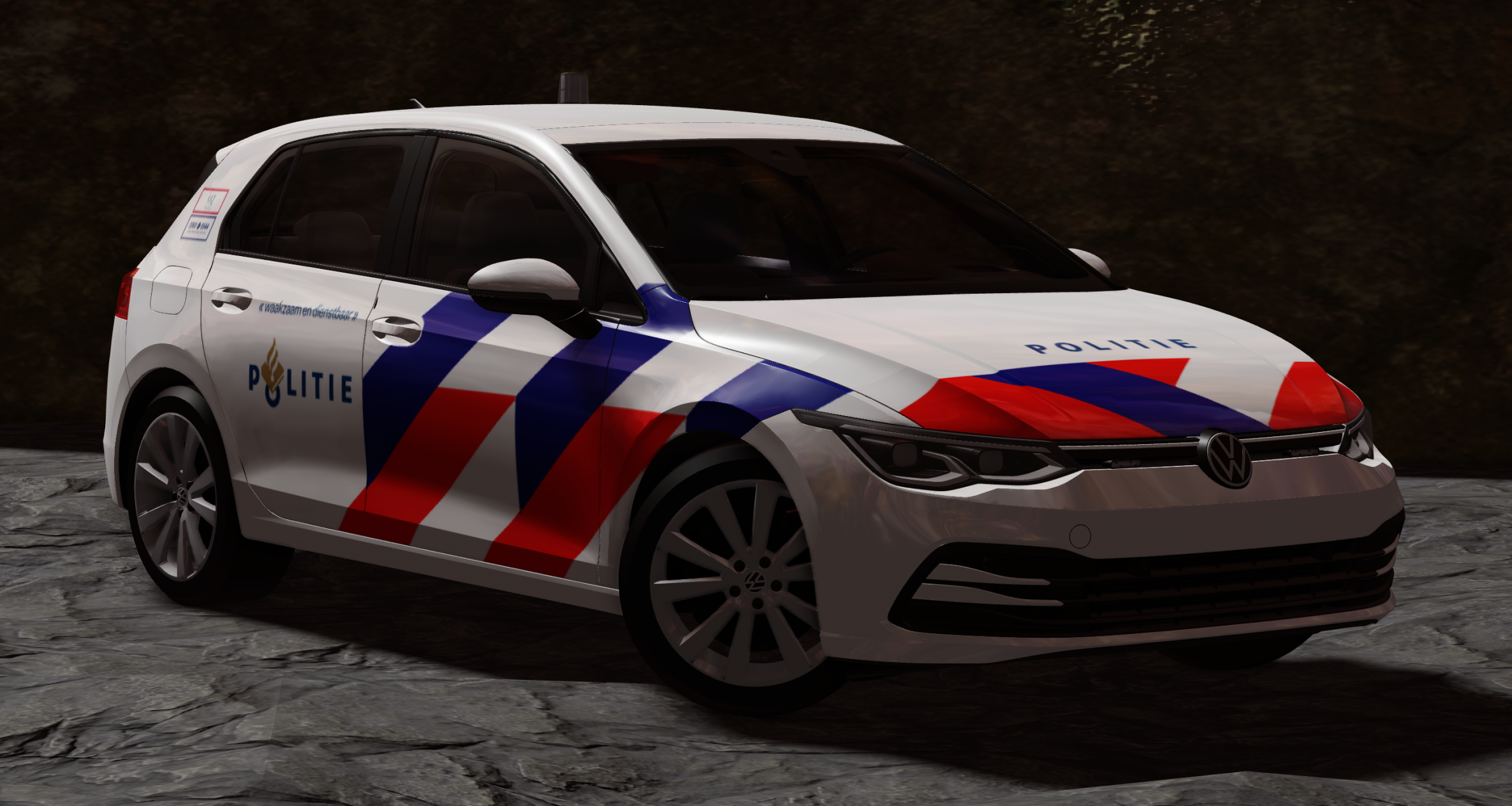 Police Volkswagen Golf 8 | Politie Volkswagen Golf 8 – Clearly Development