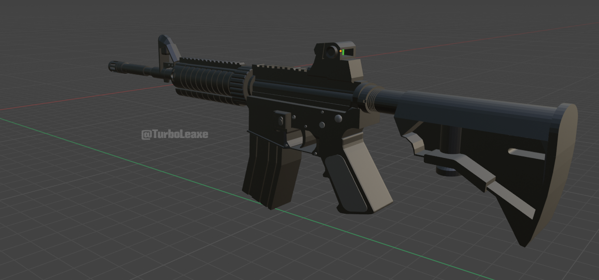 High Quality , Detachable M4 Carbine Model Optimized for Roblox Studio ...