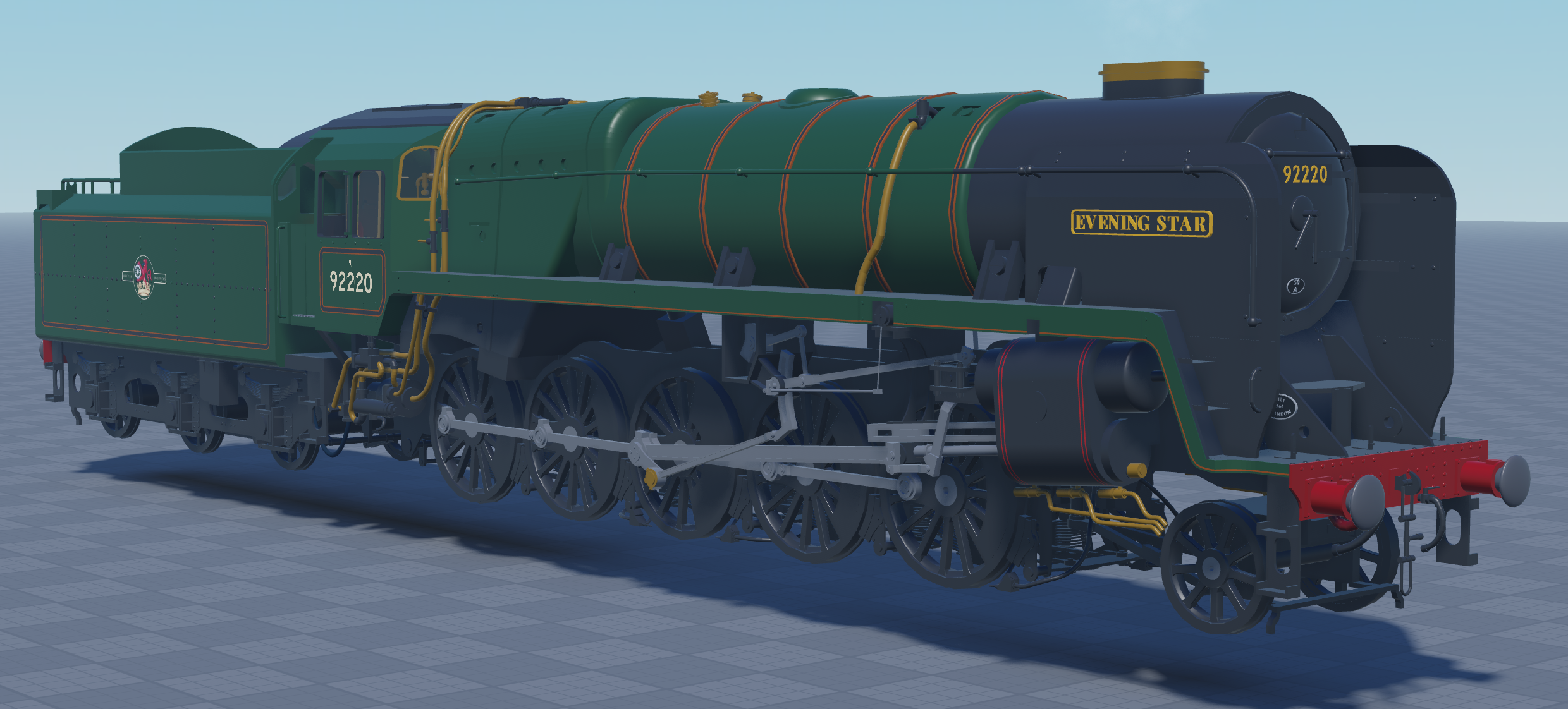 LIMITED Scripted British Railway Class 9F Evening Star 2-10-0 Steam ...